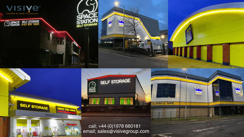 Boost Self Storage Visibility with LED Contour Lighting | Visive UK